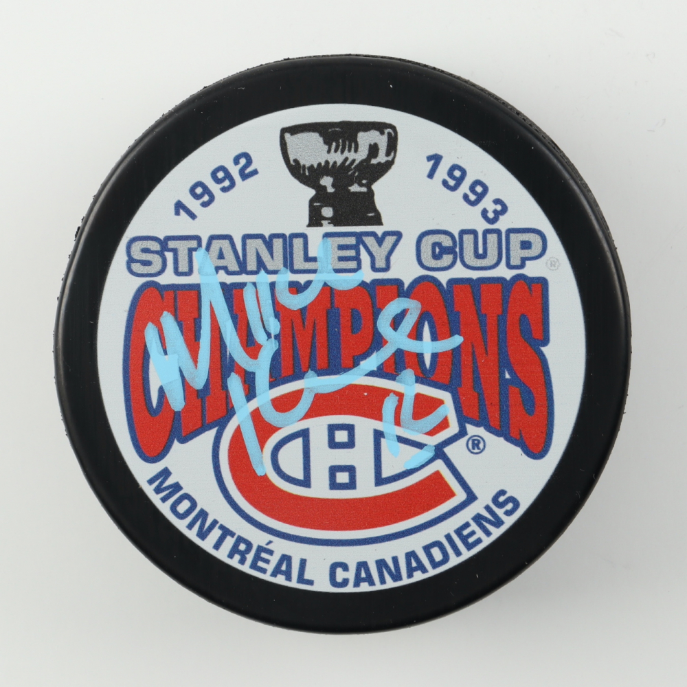 Mike Keane Signed 1992-93 Stanley Cup Champions Canadiens Logo Hockey ...
