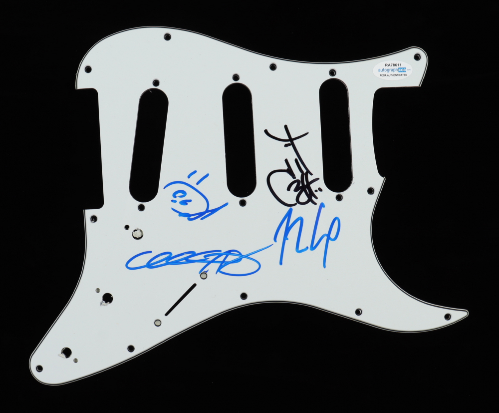 311 Electric Guitar Pickguard Band-Signed by (4) with Nick Hexum, Chad ...