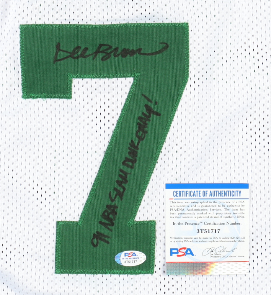 Dee Brown Signed Jersey Inscribed "91 NBA Slam Dunk Champ!" (PSA ...