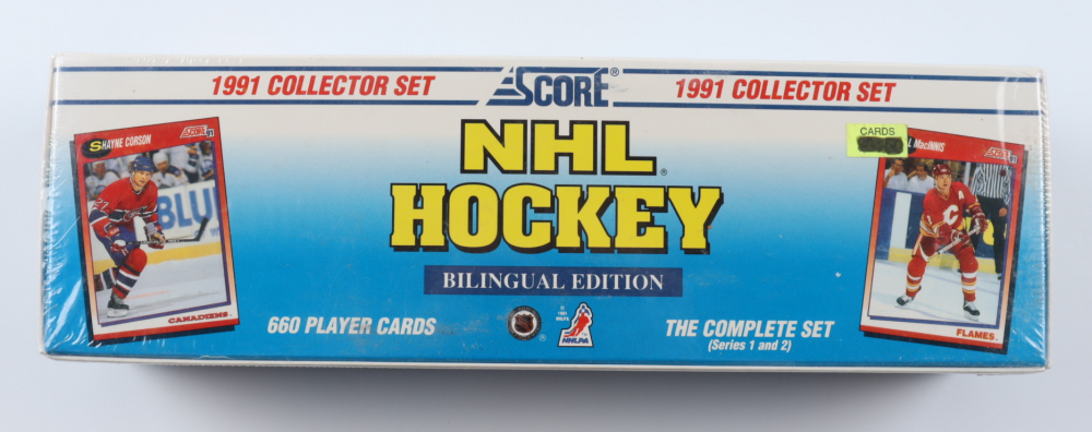 1991-92 Score Canadian English Hockey Complete Set of (660) Cards With Wayne Gretzky #100, Wayne ...