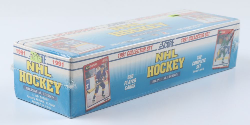 1991-92 Score Canadian English Hockey Complete Set of (660) Cards With Wayne Gretzky #100, Wayne ...