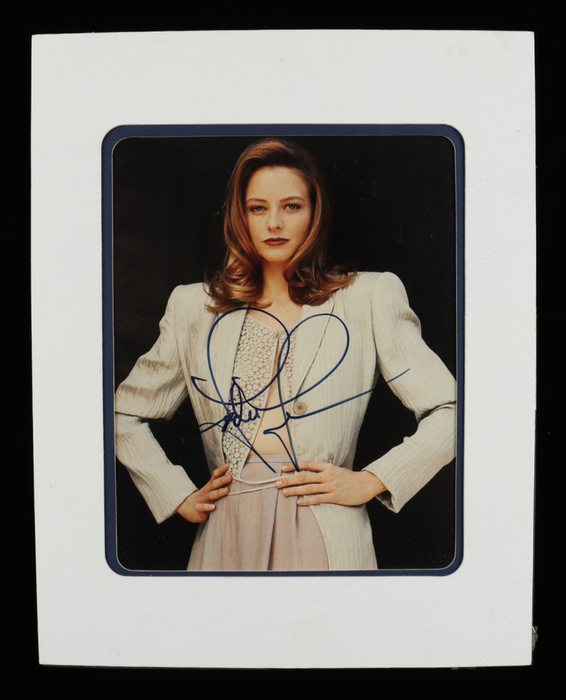 Jodie Foster Signed 11x14 Custom Matted Magazine Page Display ...