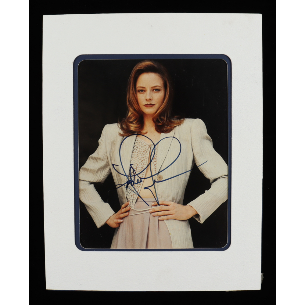 Jodie Foster Signed 11x14 Custom Matted Magazine Page Display ...