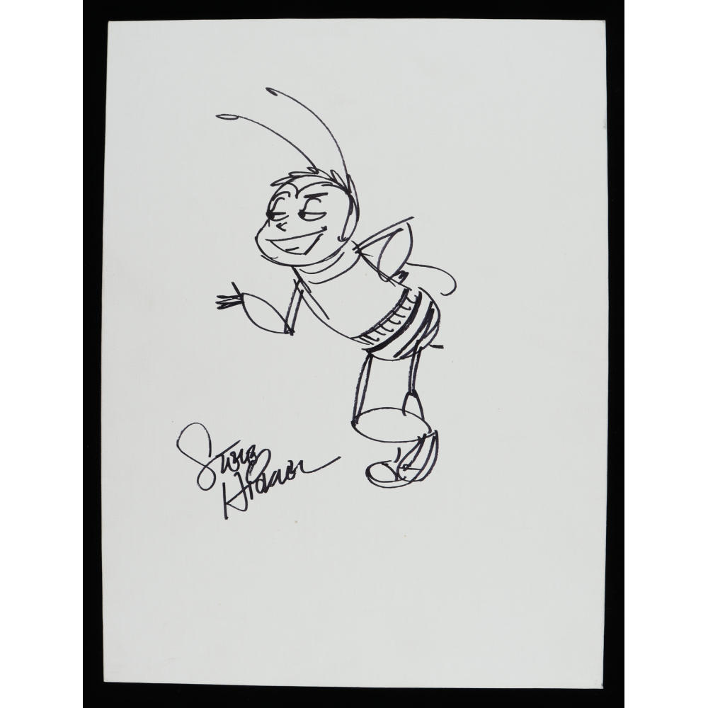Steve Hickner Signed "Bee Movie" 12x16 Hand-Drawn Sketch on Canvas ...