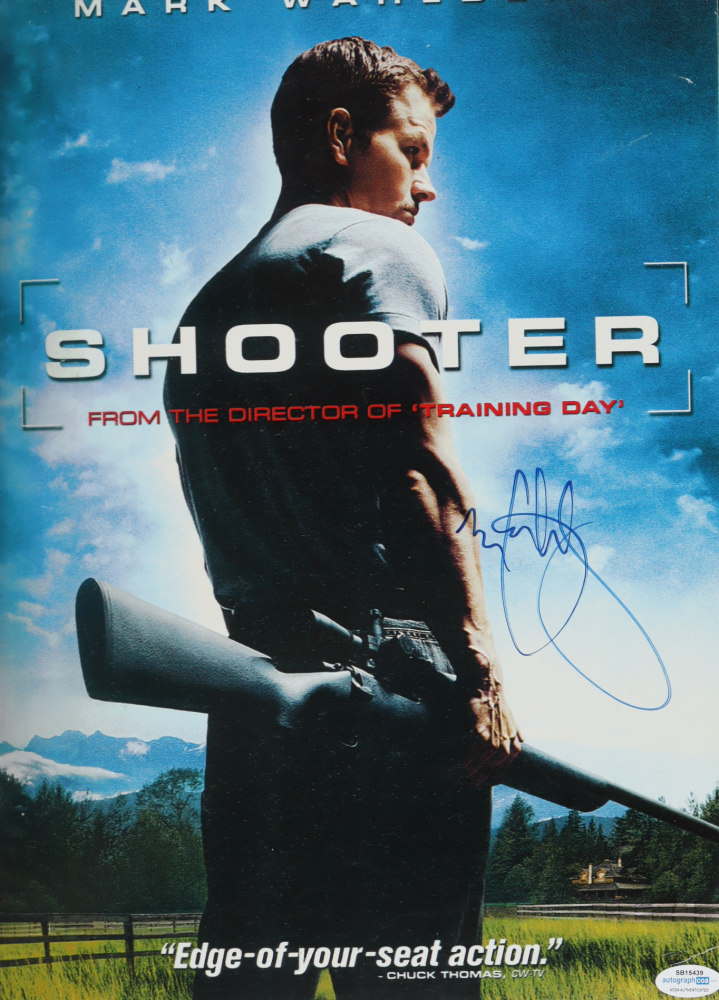 Mark Wahlberg Signed "Shooter" 11x15 Movie Poster Photo (AutographCOA ...