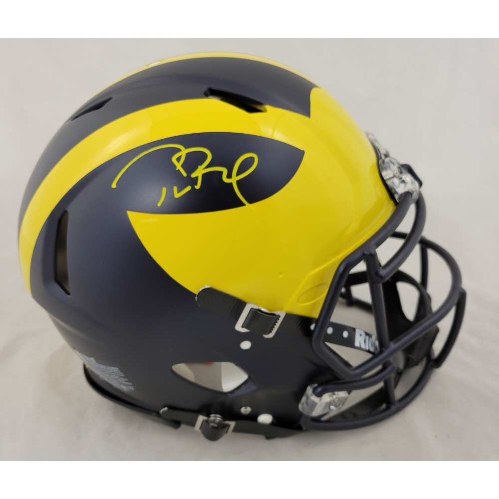 Tom Brady Signed Michigan Wolverines Full-Size Authentic On-Field Speed ...