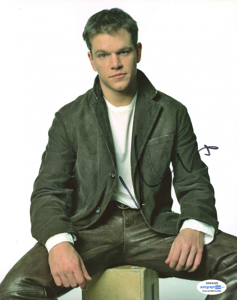 Matt Damon Signed 8x10 Photo (AutographCOA) | Pristine Auction