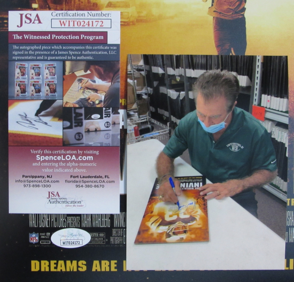 Vince Papale Signed "Invincible" 11x17 Movie Poster Print (JSA ...