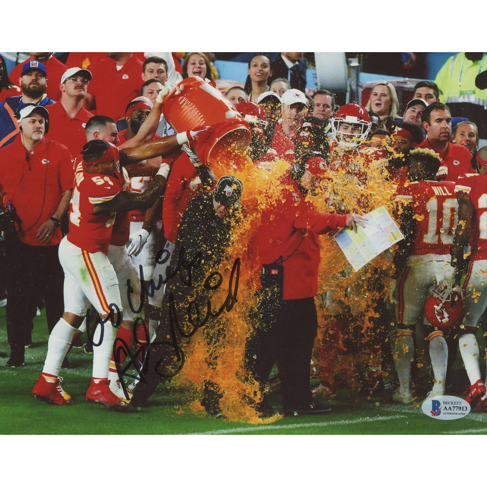 Andy Reid Signed Chiefs 8x10 Photo Inscribed "Go Chiefs" (Beckett ...