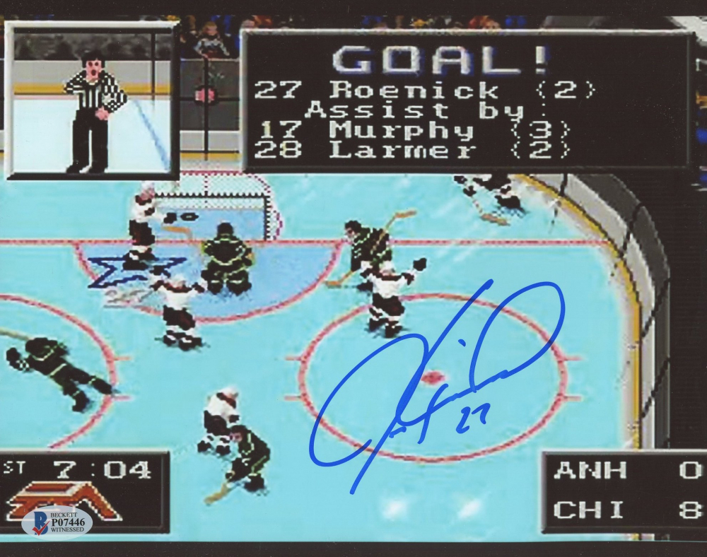 Jeremy Roenick Signed 8x10 Photo (Beckett) | Pristine Auction