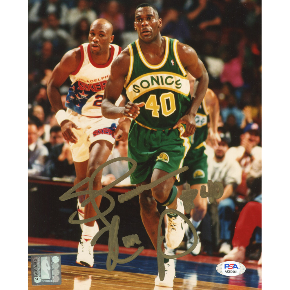 Shawn Kemp Signed Sonics 8x10 Photo (PSA) | Pristine Auction