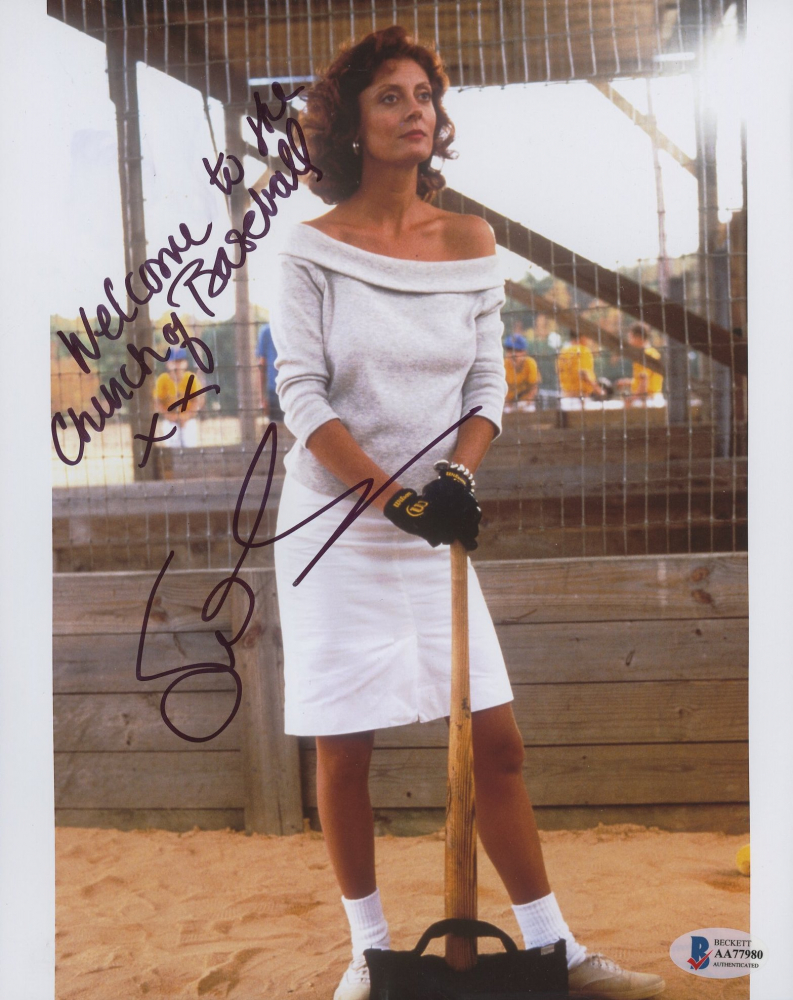 Susan Sarandon Signed "Bull Durham" 8x10 Photo Inscribed "Welcome to ...