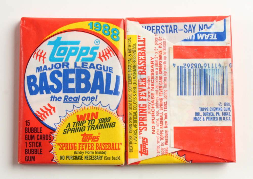 1988 Topps Baseball Wax Box with (36) Packs | Pristine Auction