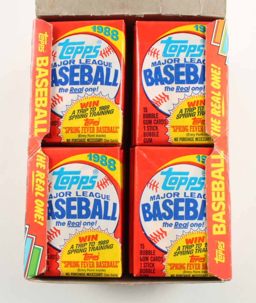 1988 Topps Baseball Wax Box with (36) Packs | Pristine Auction