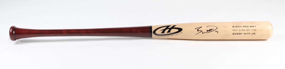 Bobby Witt Jr. Signed Homewood Bat Company Player Model Baseball Bat (Beckett) | Pristine Auction