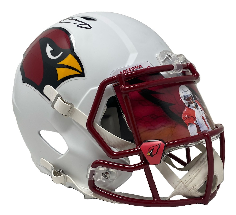 Kyler Murray Signed Cardinals Full-Size Speed Helmet with Custom Visor ...