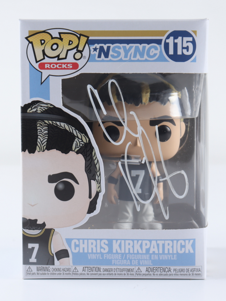Chris Kirkpatrick Signed NSYNC #115 Funko Pop! Rocks Vinyl Figure (JSA ...
