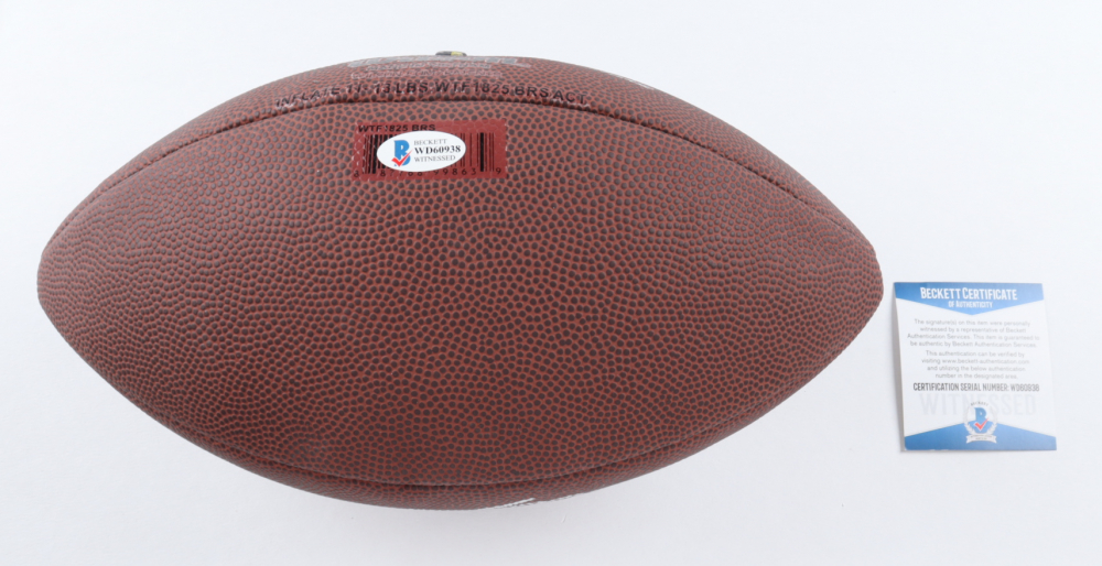 Kyle Pitts Signed "The Duke" Official NFL Game Ball (Beckett ...
