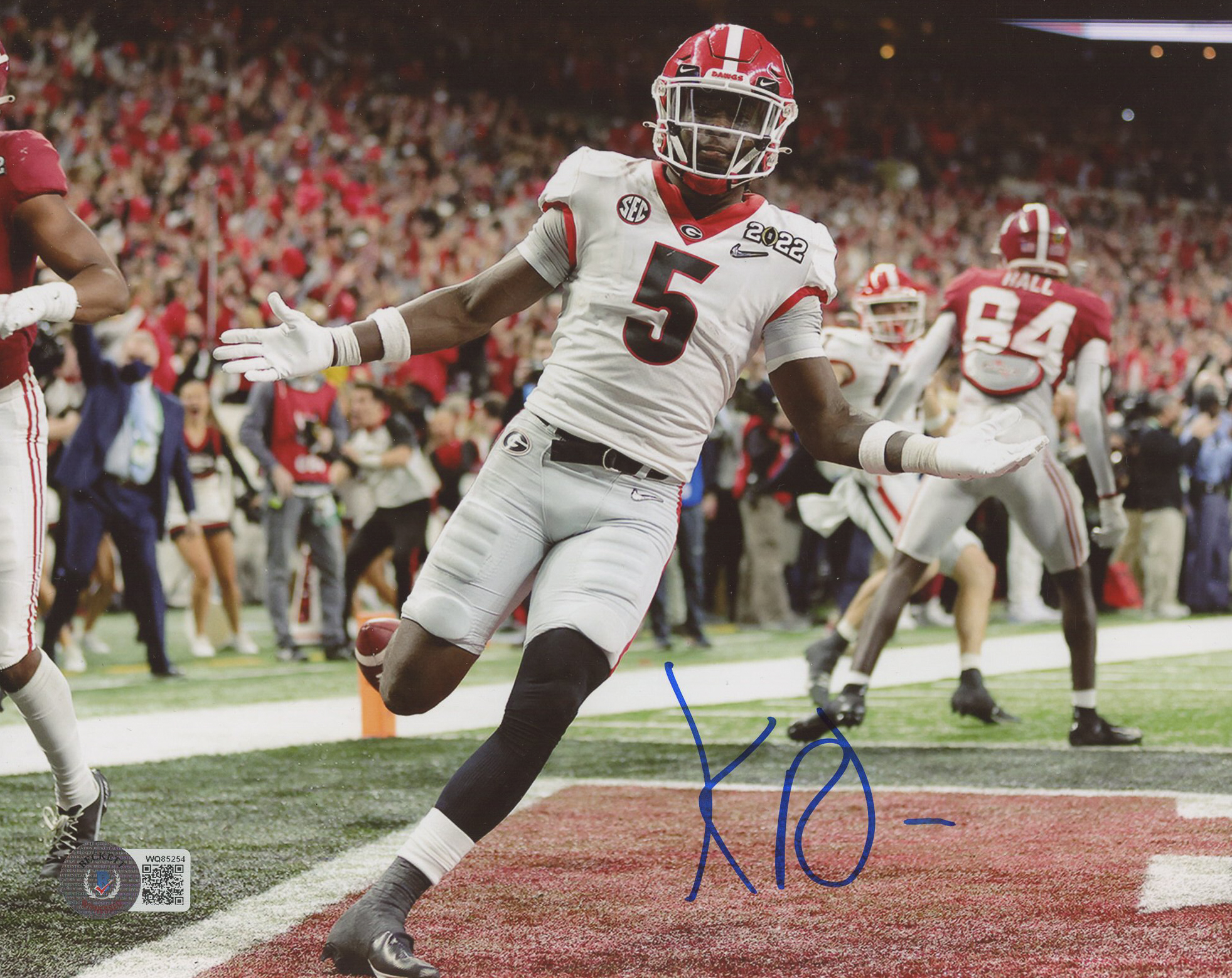 Kelee Ringo Signed Georgia Bulldogs 8x10 Photo (Beckett) | Pristine Auction