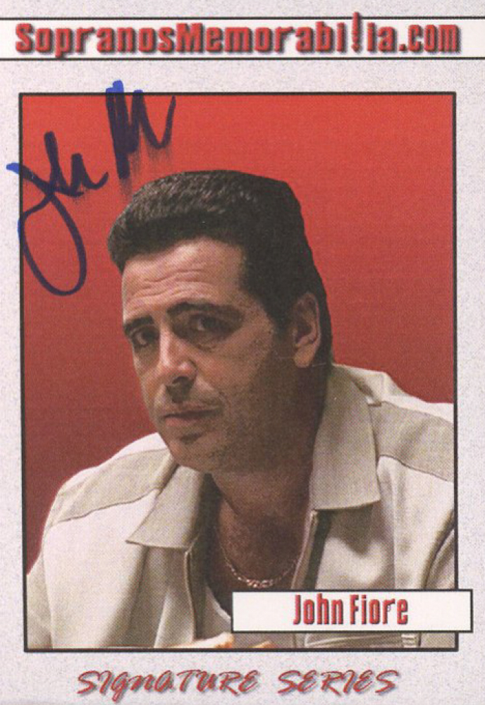 John Fiore Signed The Sopranos Gigi Cestone #GC1 Trading Card (YSMS) | Pristine Auction
