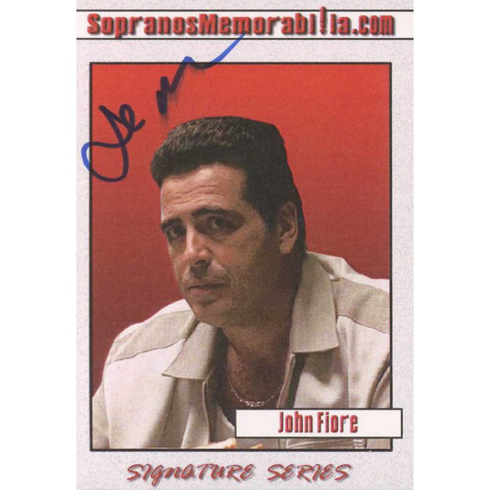 John Fiore Signed The Sopranos Gigi Cestone #GC1 Trading Card (YSMS ...