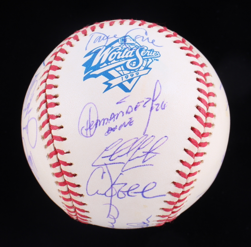 1999 Yankees LE 1999 World Series Baseball Team-Signed by (21) with ...