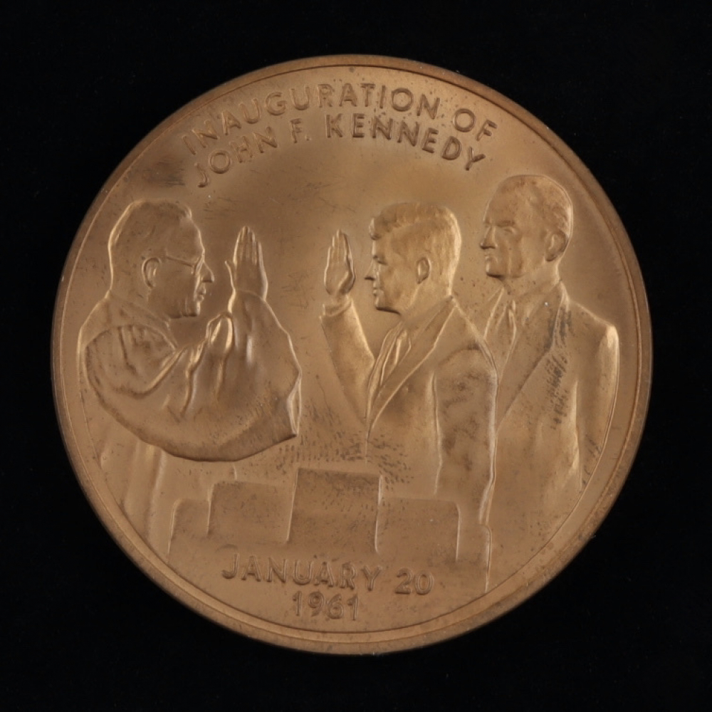 John F. Kennedy Inauguration & Assassination Commemorative Coin ...