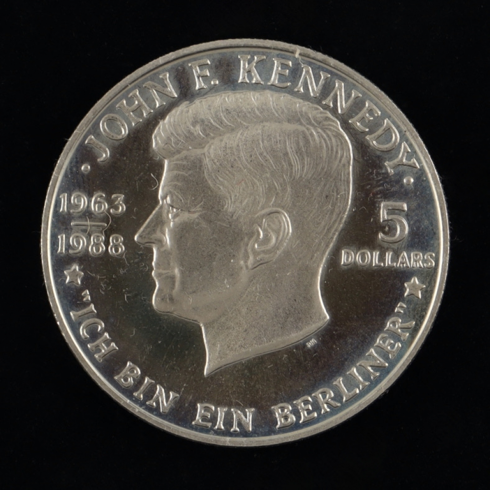 1988 Niue John F. Kennedy $5 Five Dollar Coin | Pristine Auction