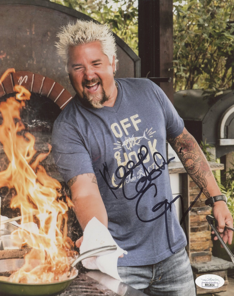 Guy Fieri Signed 8x10 Photo Inscribed "Keep Cookin'" (JSA) | Pristine ...