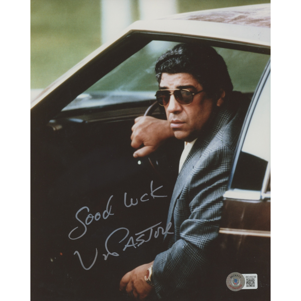 Vincent Pastore Signed "The Sopranos" 8x10 Photo Inscribed "Good Luck ...