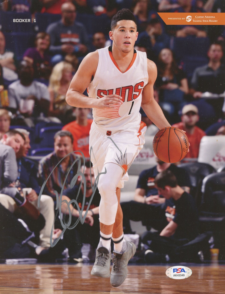 Devin Booker Signed Suns 8x10 Photo (PSA) | Pristine Auction