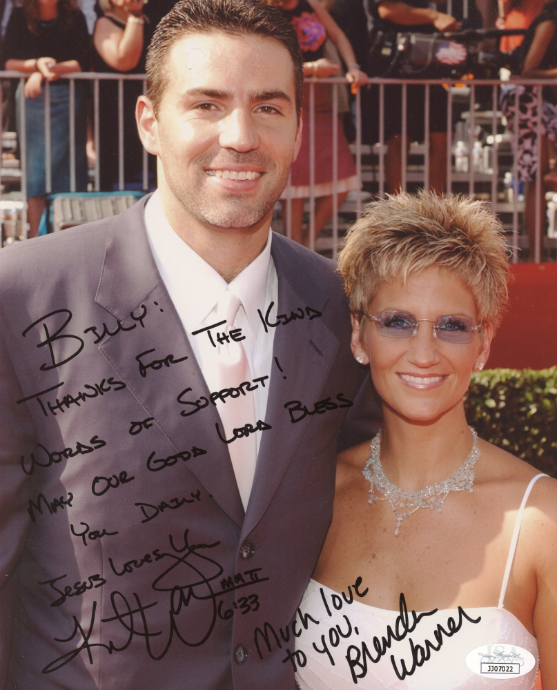 Kurt Warner & Brenda Warner Signed 8x10 Photo with Extensive ...
