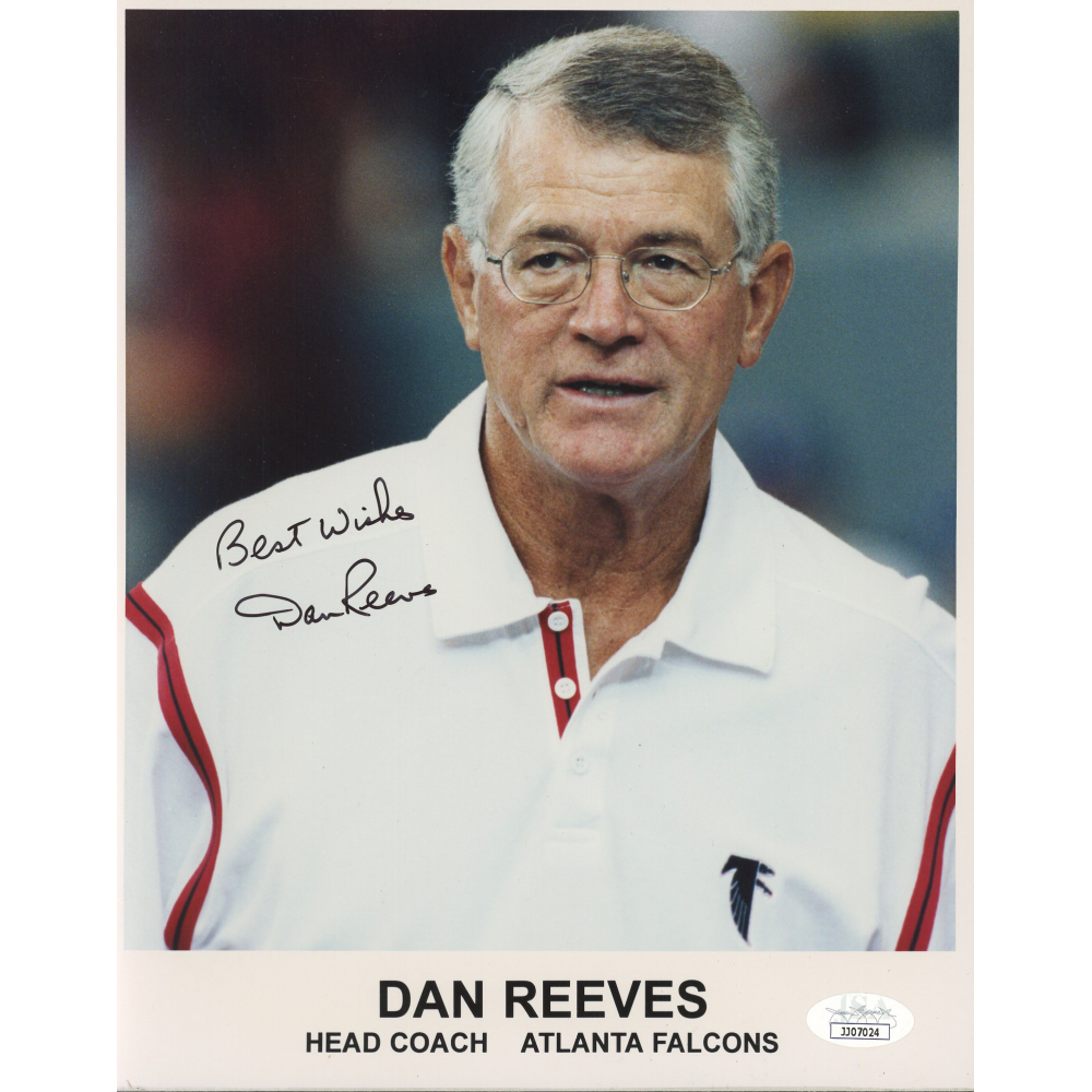 Dan Reeves Signed Falcons 8x10 Photo Inscribed "Best Wishes" (JSA ...
