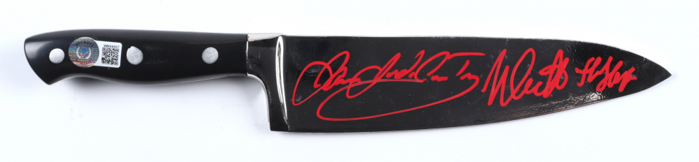James Jude Courtney & Nick Castle Signed "Halloween" Knife Inscribed ...
