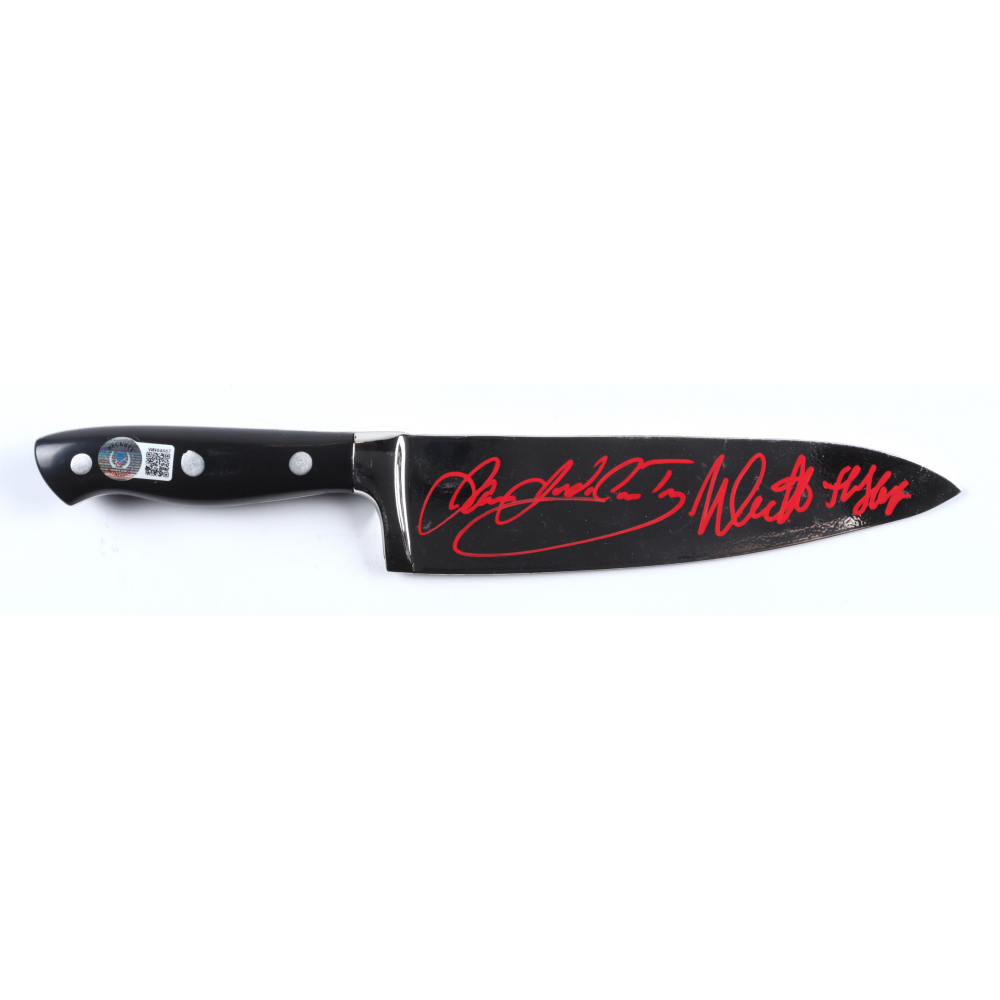 James Jude Courtney & Nick Castle Signed "Halloween" Knife Inscribed ...
