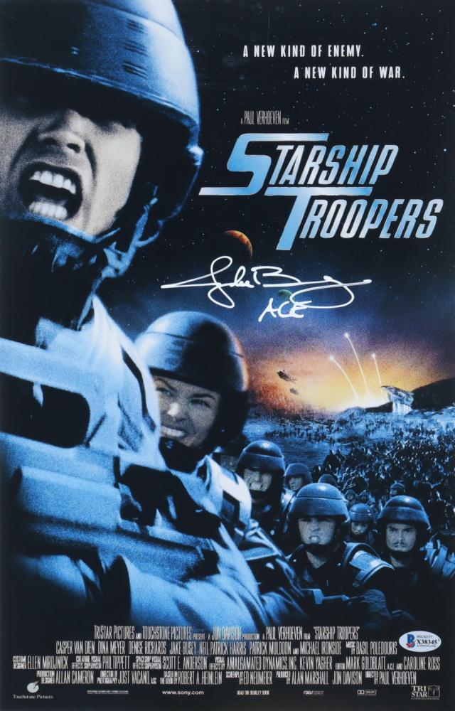 Jake Busey Signed "Starship Troopers" 11x17 Photo Inscribed "Ace ...
