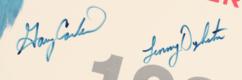 1986 Mets 12x16 Vintage Store Sign Team-Signed by (5) with Darryl ...