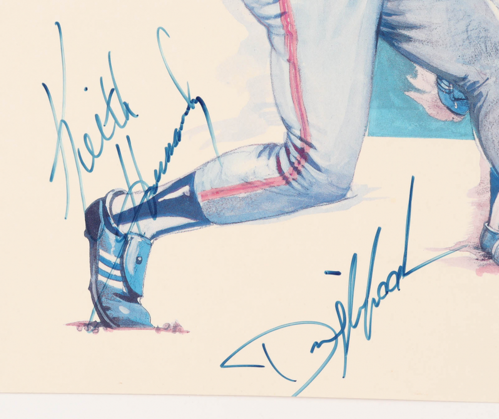 1986 Mets 12x16 Vintage Store Sign Team-Signed by (5) with Darryl ...