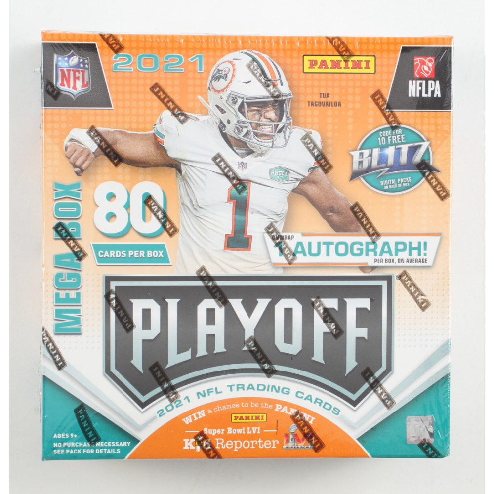 2021 Panini Playoff Football Mega Box with (10) Packs | Pristine Auction