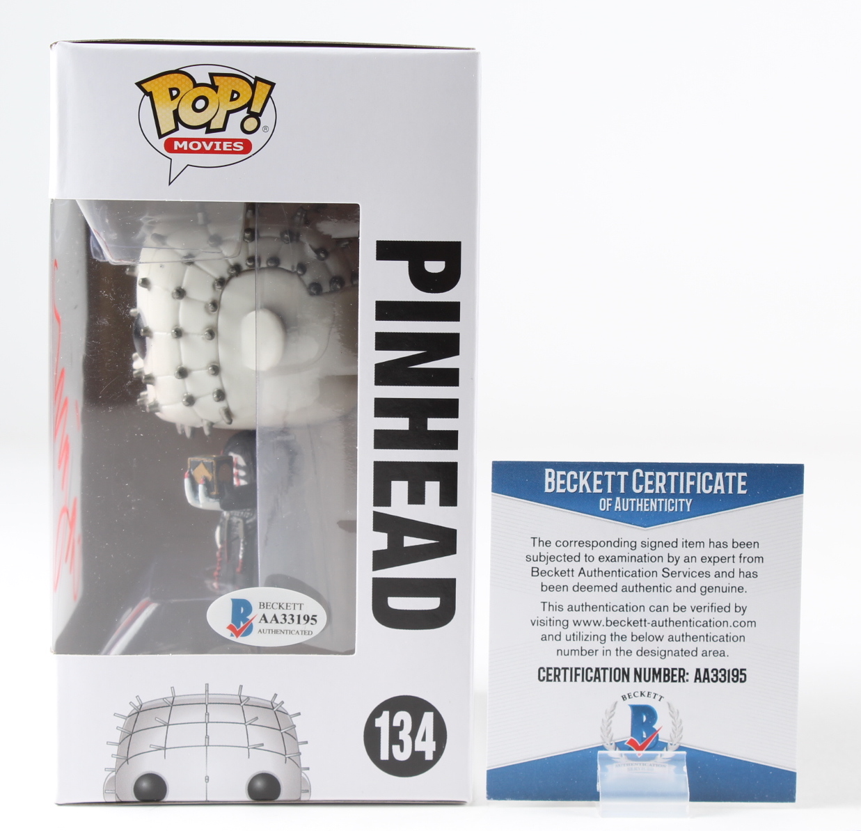 Clive Barker Signed "Hellraiser III: Hell on Earth" #134 Pinhead Funko ...