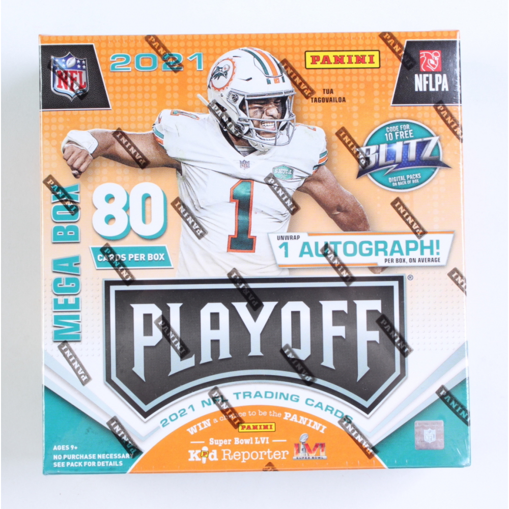 2021 Panini Playoff Football Mega Box with (10) Packs | Pristine Auction