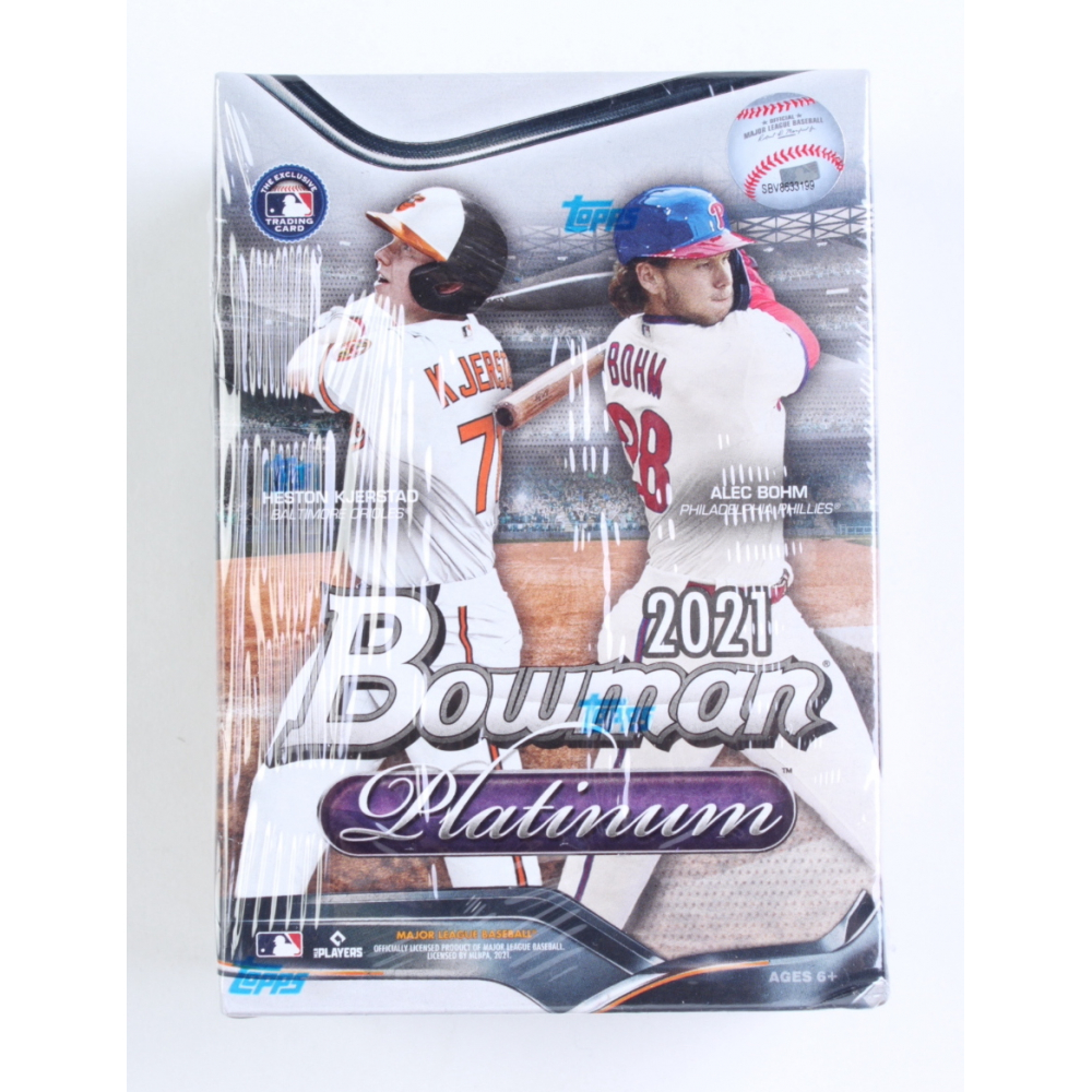 2021 Bowman Platinum Baseball Blaster Box with (8) Packs | Pristine Auction
