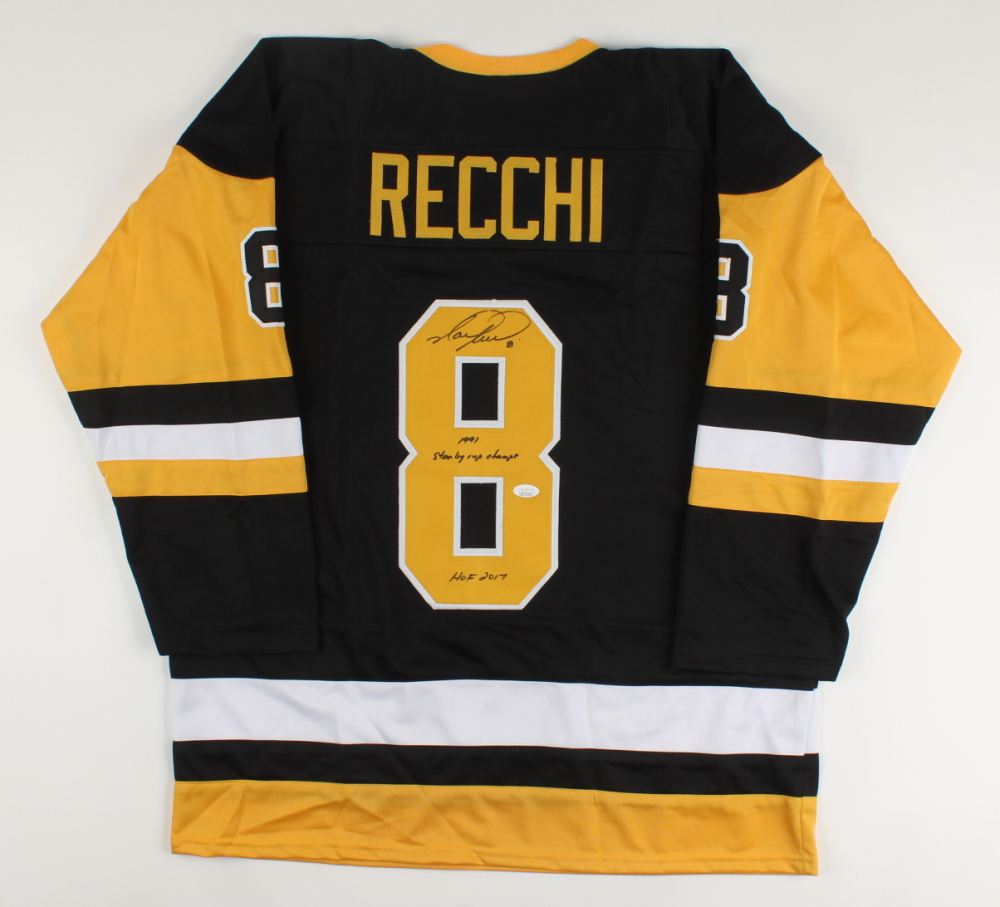 Mark Recchi Signed Jersey Inscribed "HOF 2017" & "1991 Stanley Cup ...
