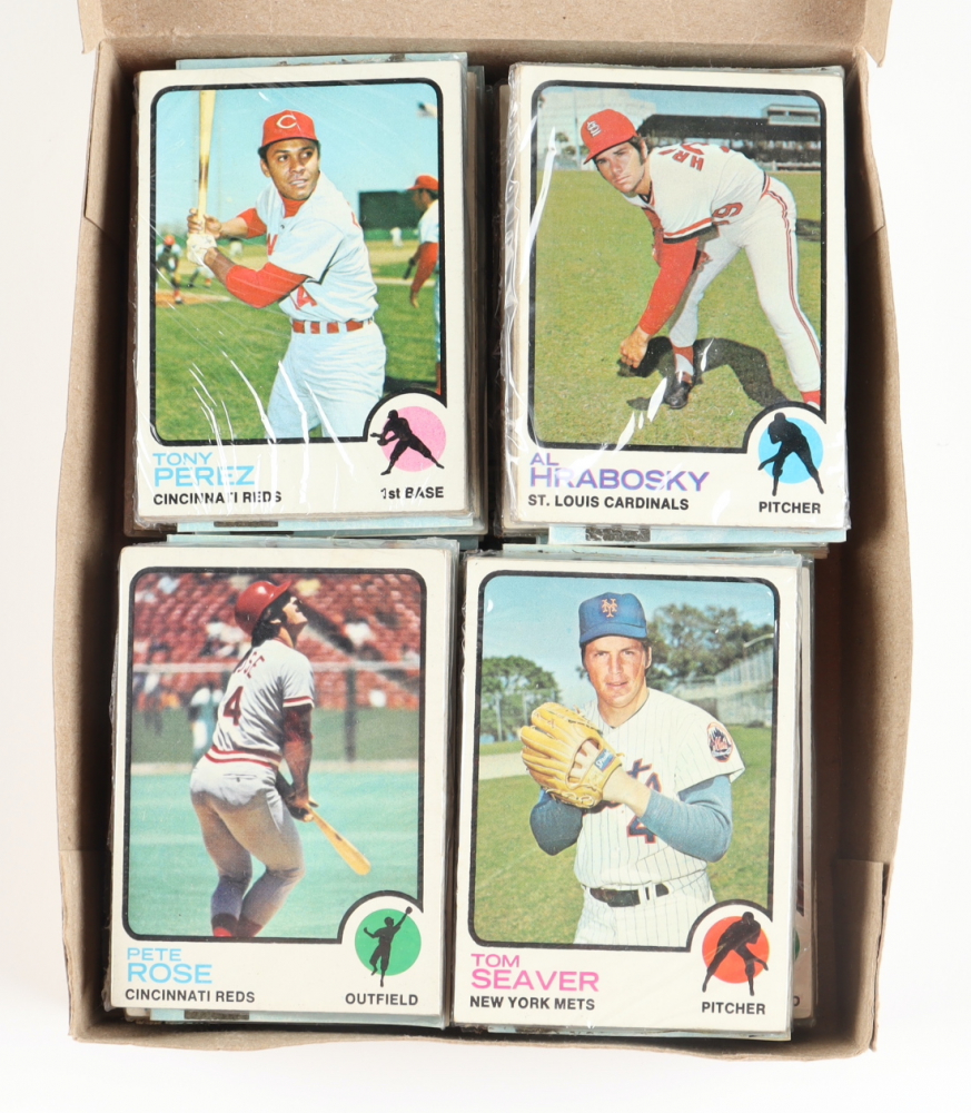 1973 Topps Baseball Card Fun Pack Box With (20) Packs | Pristine Auction