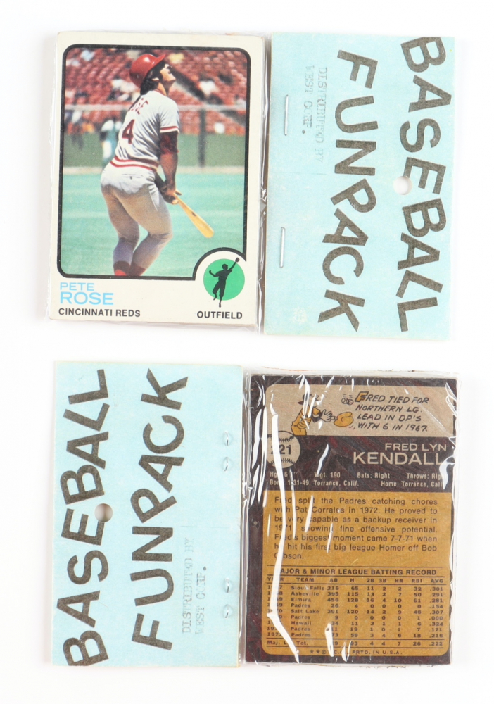 1973 Topps Baseball Card Fun Pack Box With (20) Packs | Pristine Auction