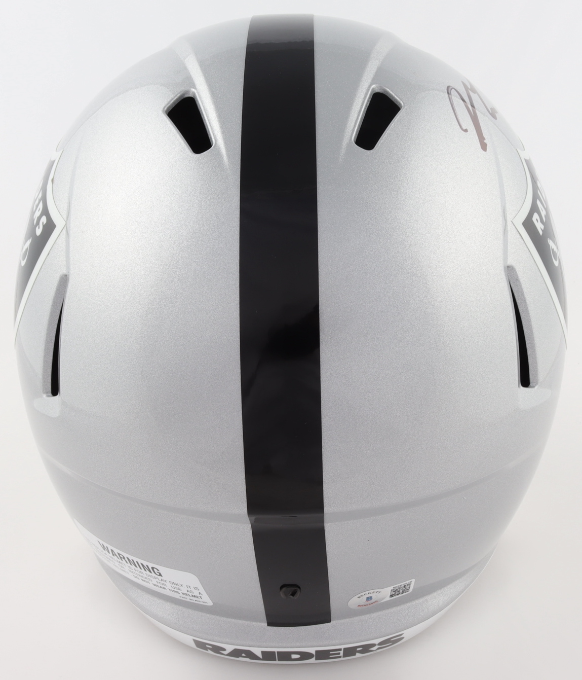 Maxx Crosby Signed Raiders Full-Size Speed Helmet (Beckett) | Pristine ...