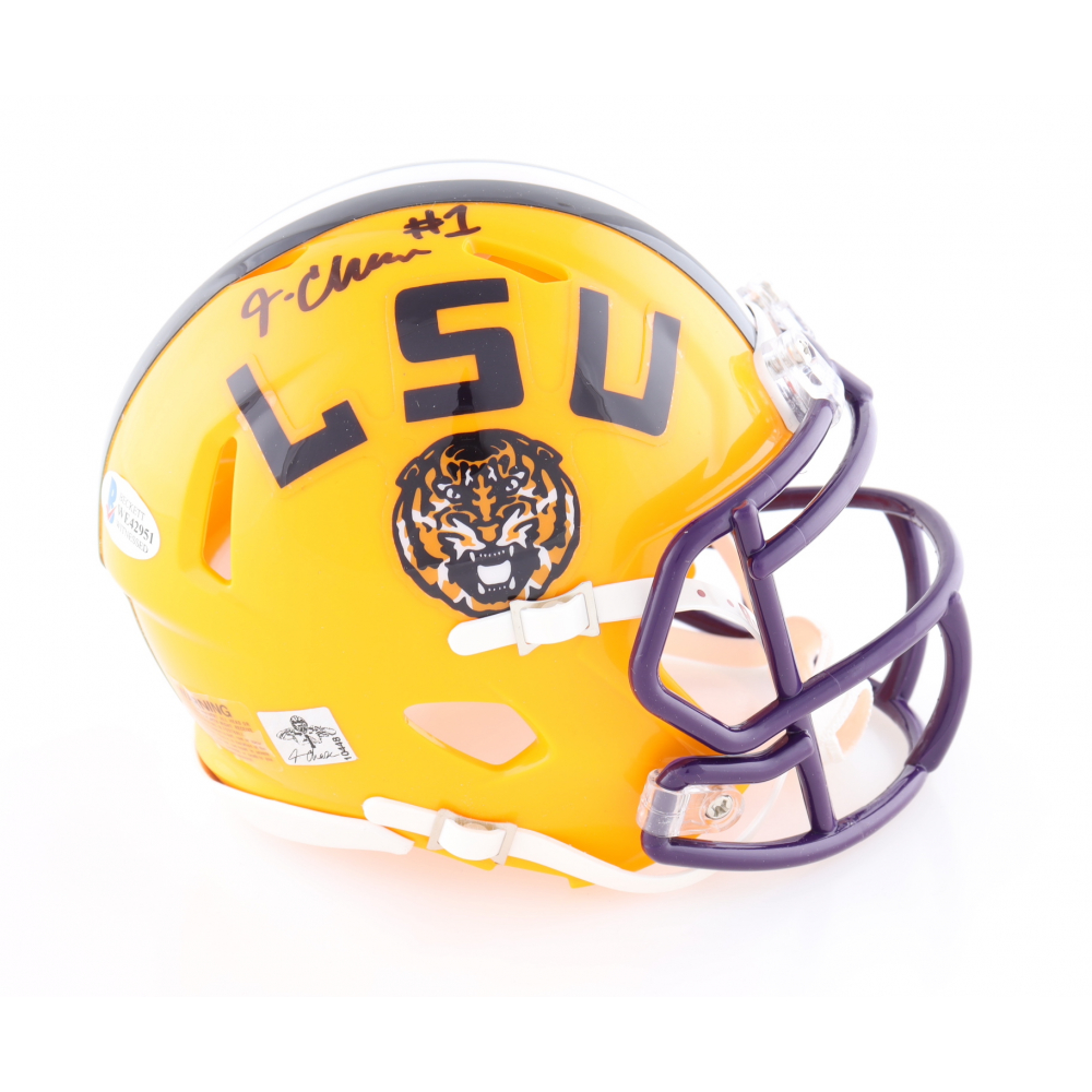 Ja'Marr Chase Signed LSU Tigers Speed Mini Helmet (Beckett) | Pristine ...