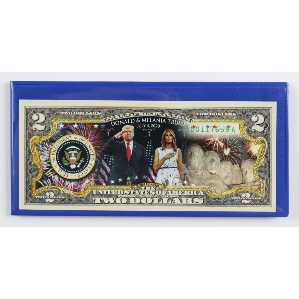 Donald Trump Genuine Legal Tender U.S. $2 Two Dollar Bill Commemorative ...