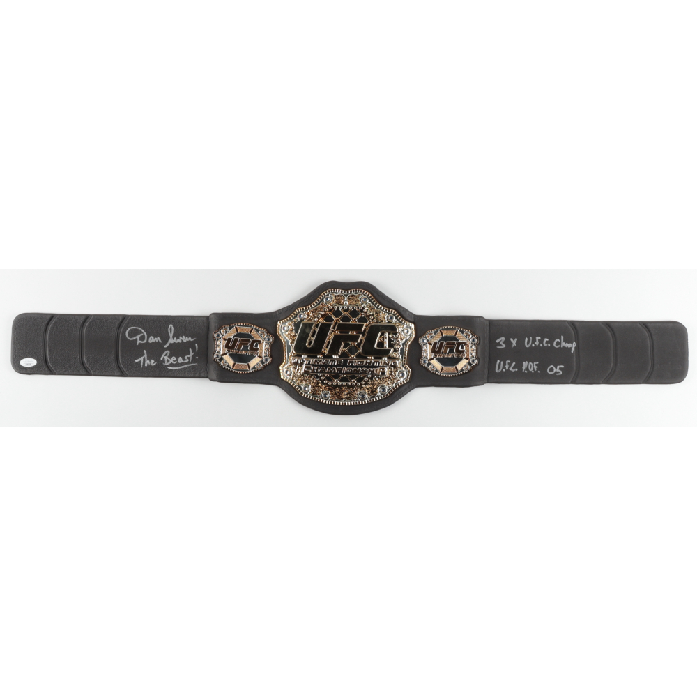 Dan Severn Signed UFC Championship Belt with Multiple Inscriptions (JSA ...