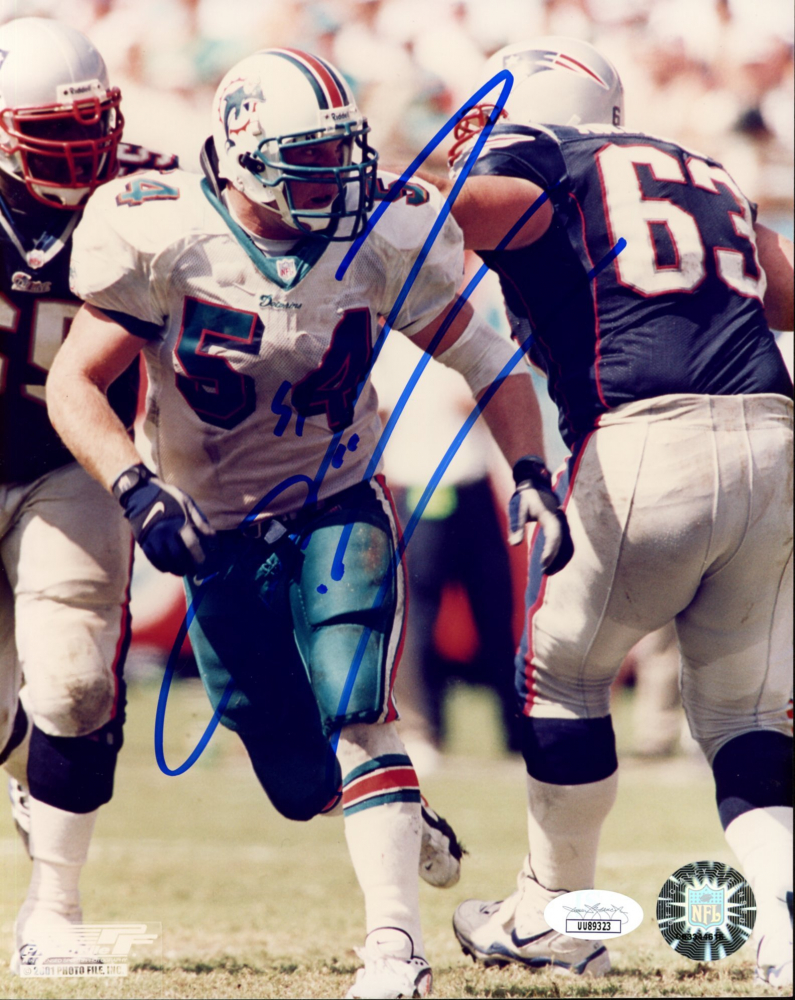 Zach Thomas Signed Dolphins 8x10 Photo (JSA) | Pristine Auction